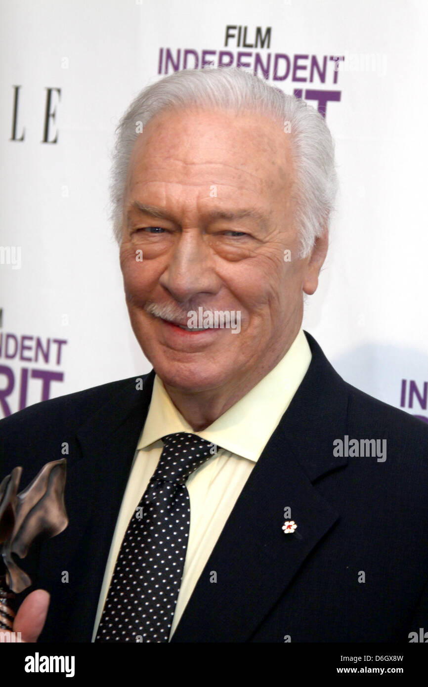 Actor Christopher Plummer poses at the 27th Annual Film Independent ...