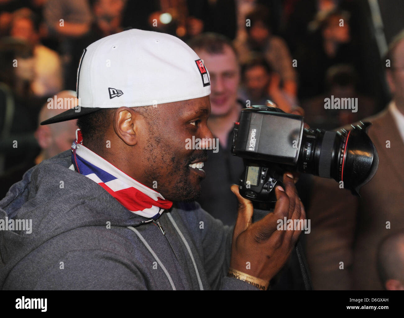 British boxer Dereck Chisora attends the WBA world heavyweight boxing ...