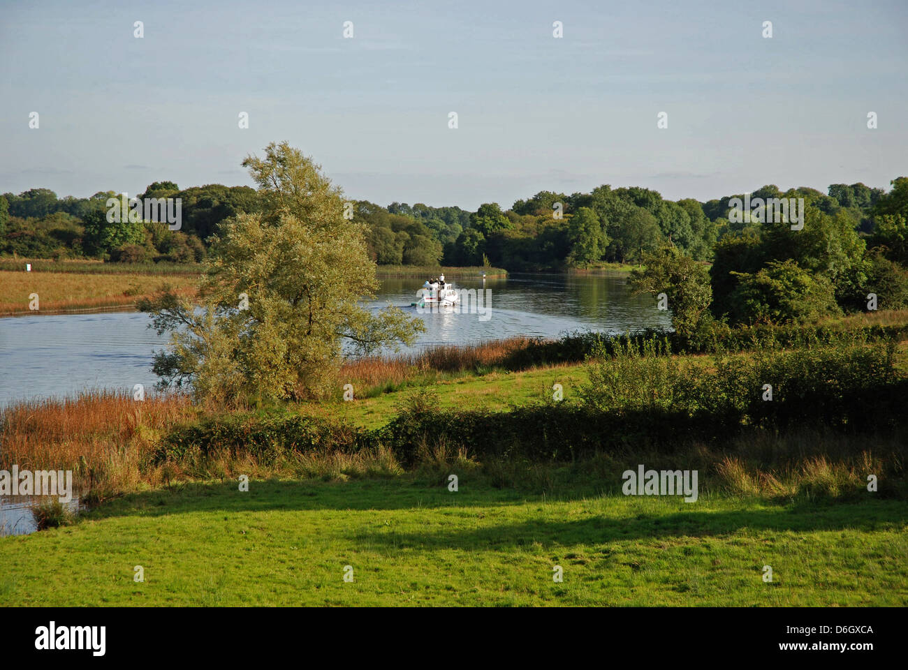 Cruising Upper Lough Erne, County Fermanagh, Northern Ireland Stock ...