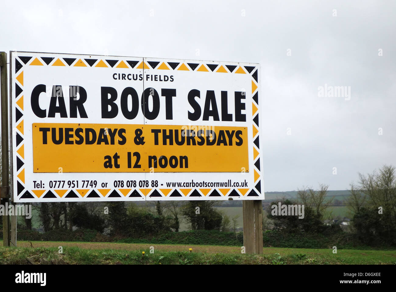Car boot sale sign hi-res stock photography and images - Alamy