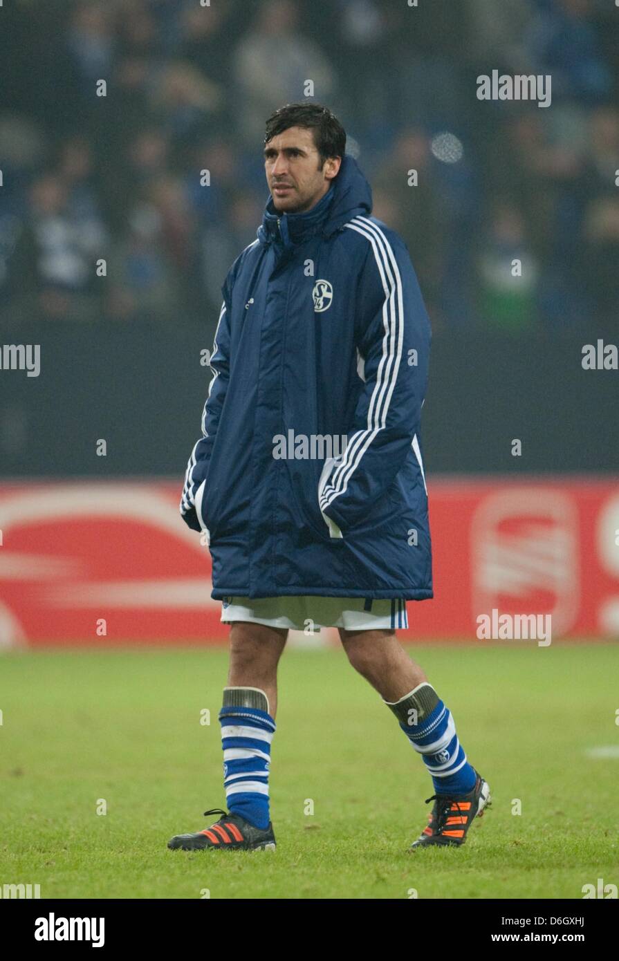 Schalke's Raul is pictured during the UEFA Europa League round of 32 ...