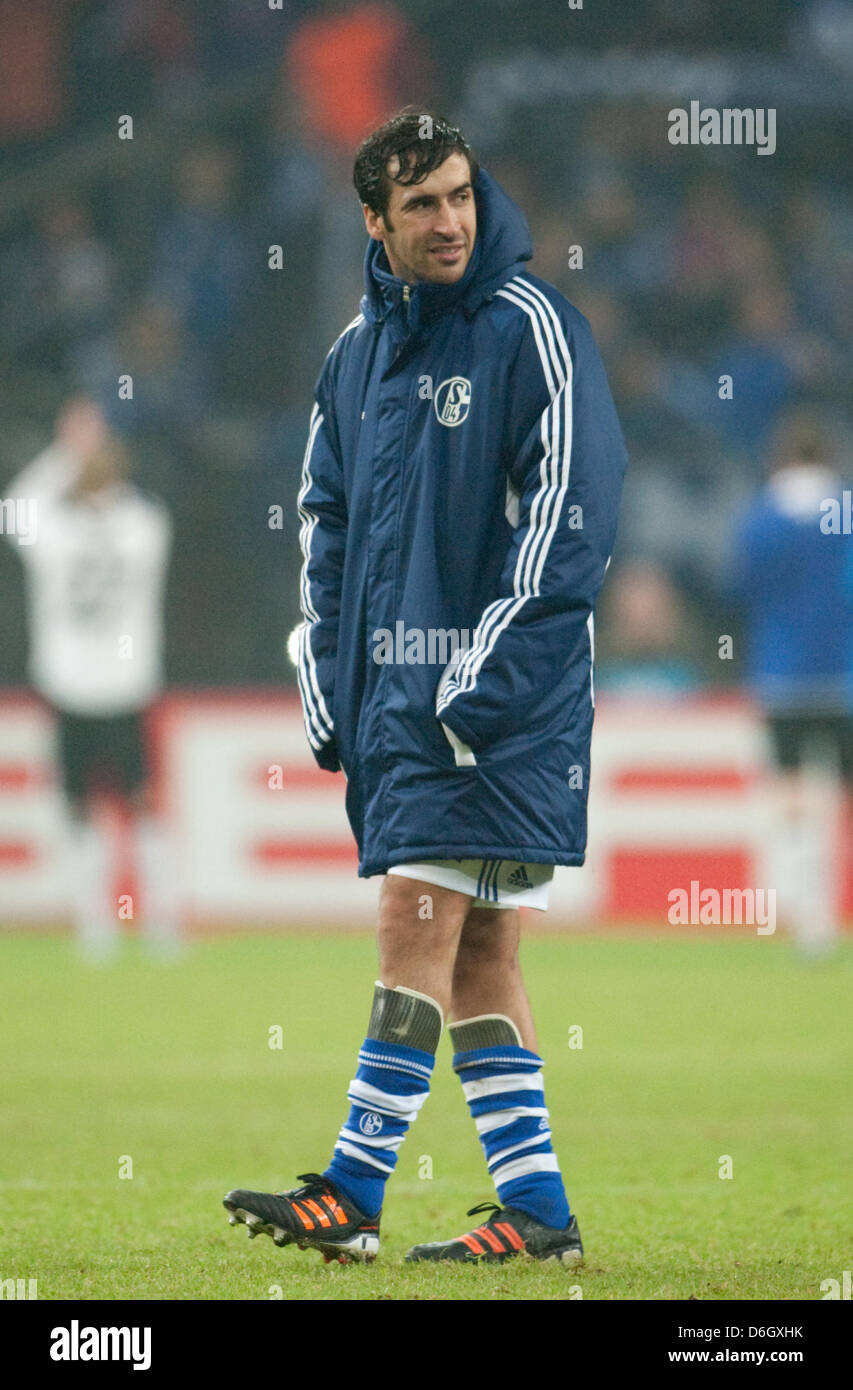 Schalke's Raul is pictured during the UEFA Europa League round of 32 ...