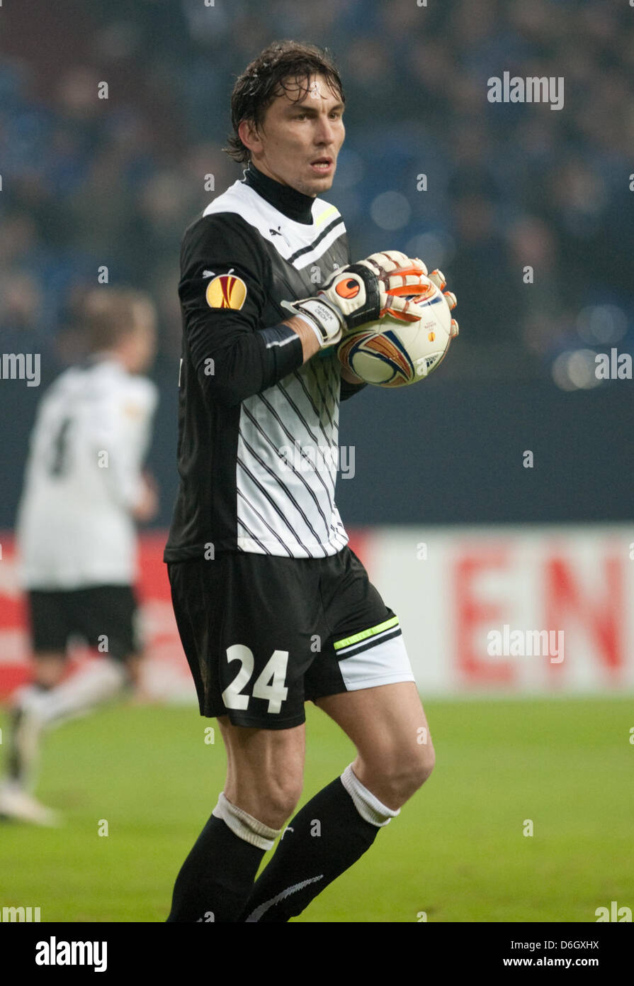 Pilzen's goalkeeper Marek Cech is pictured during the UEFA Europa ...