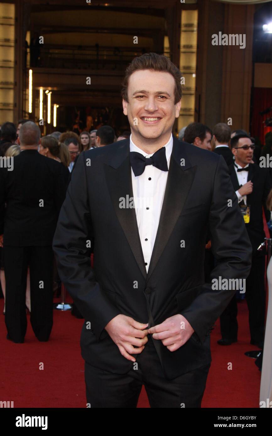 US actor Jason Segel arrives at the 84th Annual Academy Awards aka ...