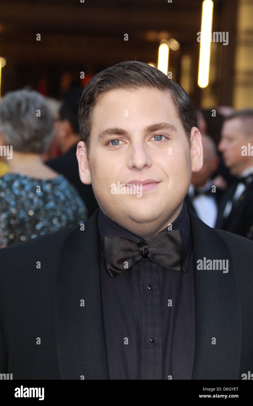 US actor Jonah Hill arrives at the 84th Annual Academy Awards aka ...
