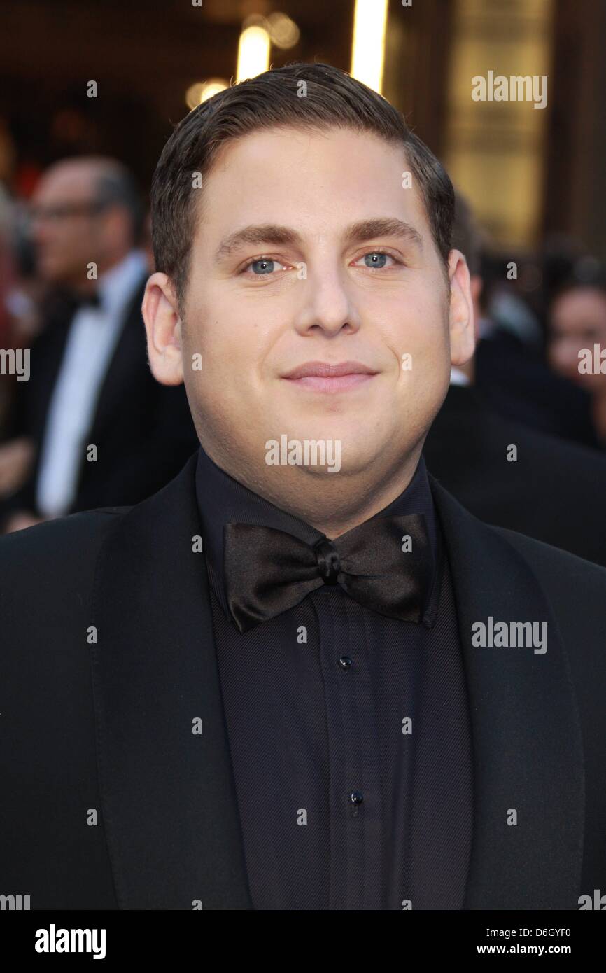 US actor Jonah Hill arrives at the 84th Annual Academy Awards aka ...