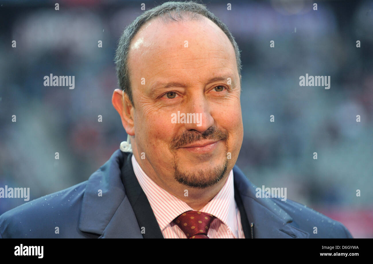 Spanish soccer coach Rafael Benitez attends the German Bundesliga match ...