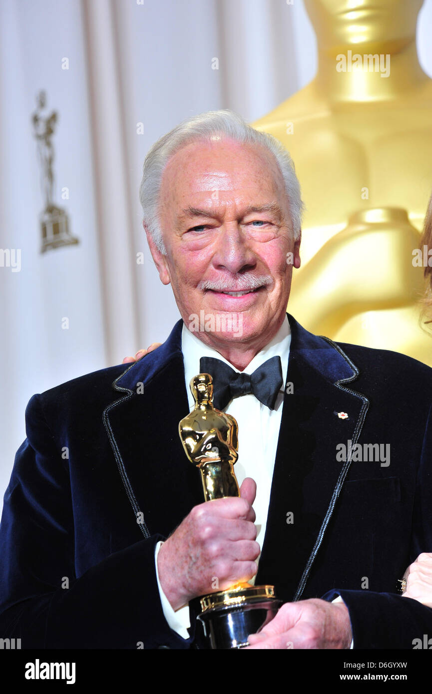 Best supporting actor winner Christopher Plummer poses in the photo ...