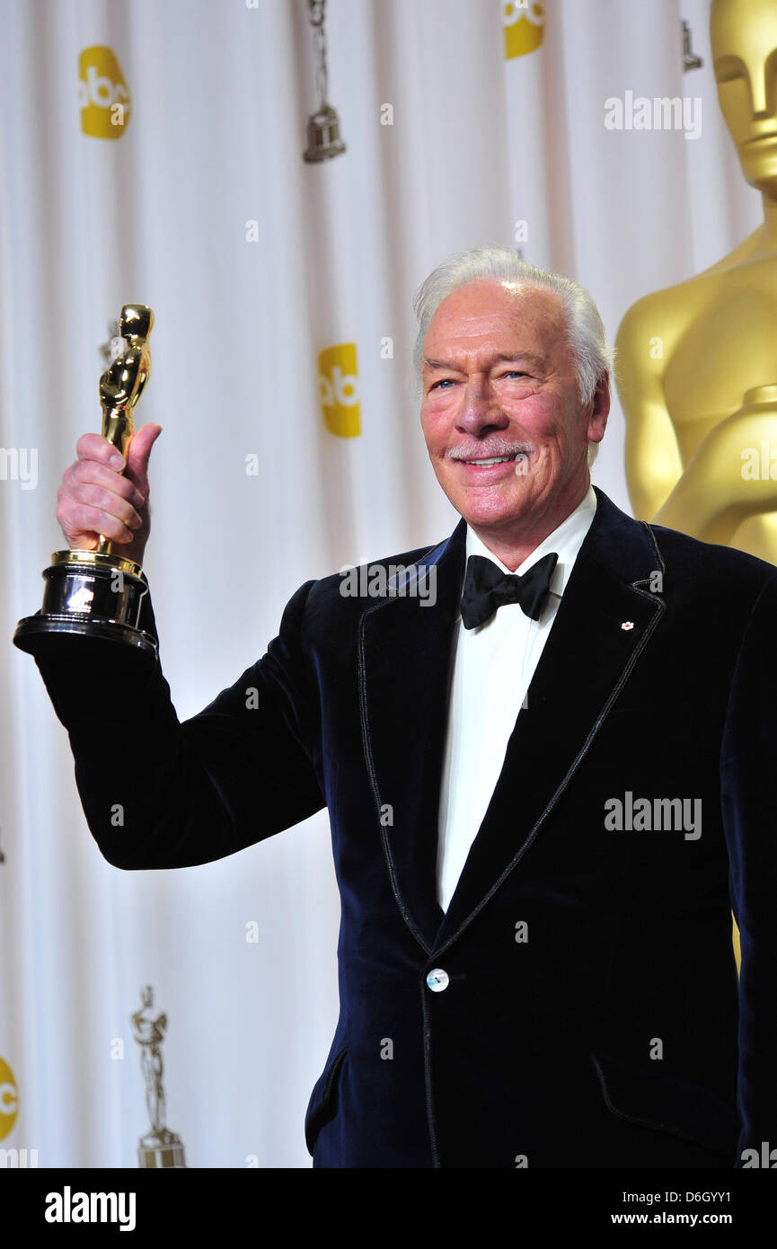 Best supporting actor winner Christopher Plummer poses in the photo ...