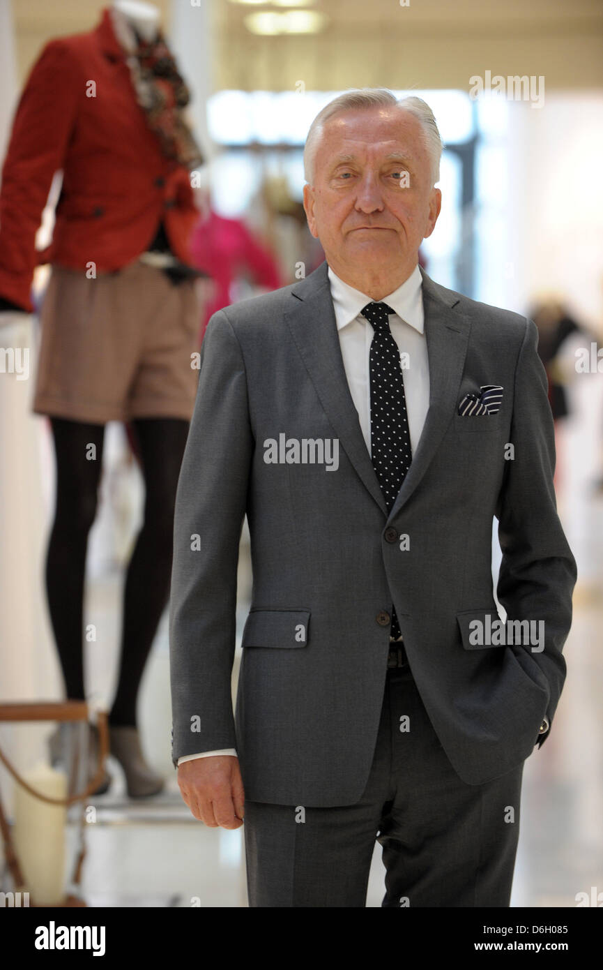 Gerry Weber International CEO Gerhard Weber poses in the company's ...