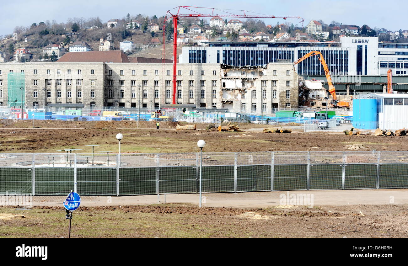 After the wood clearing for the controversial railway construction ...