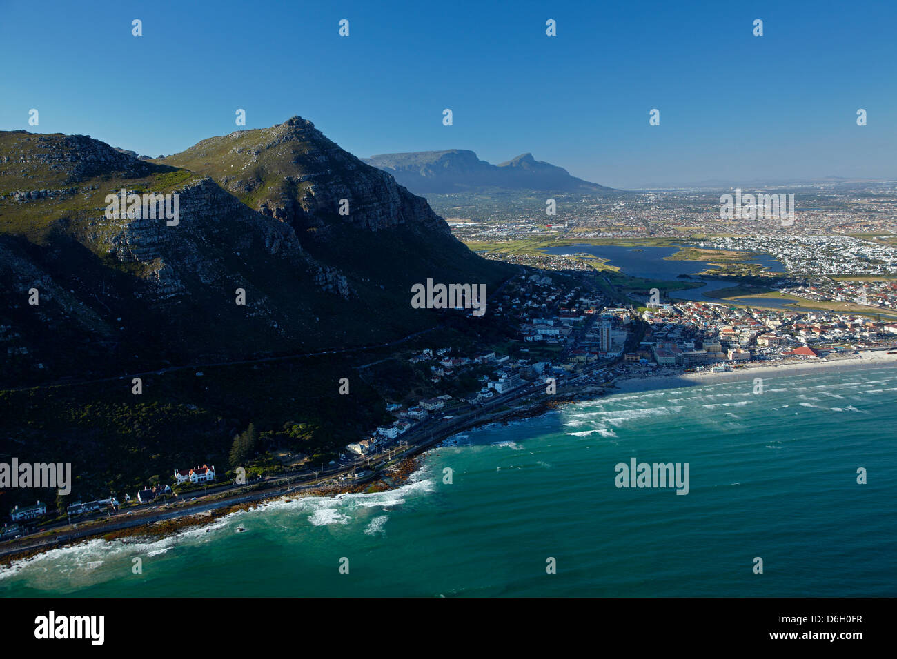 Muizenberg, Cape Town, South Africa - aerial Stock Photo - Alamy