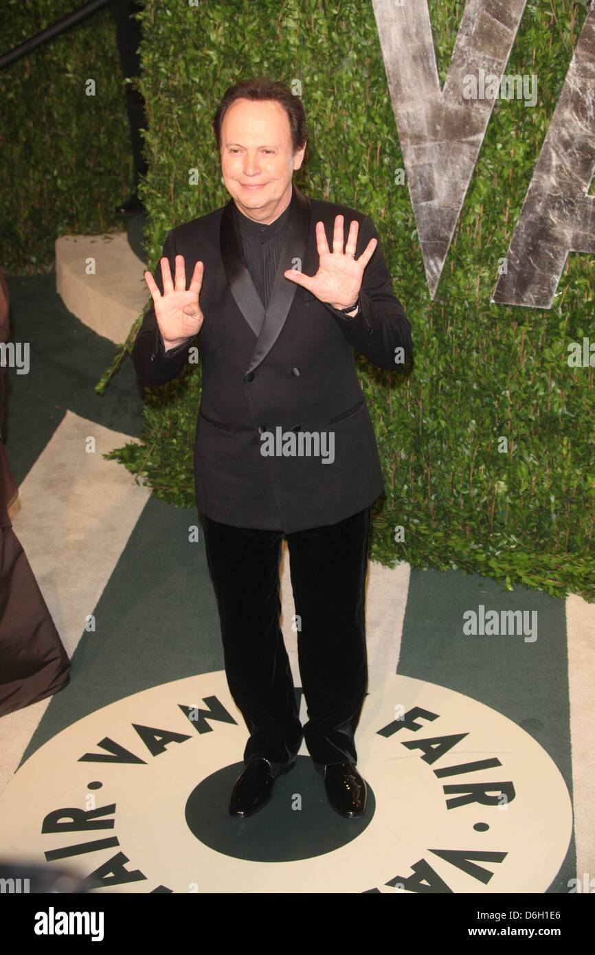 US actor and director Billy Crystal attends the 2012 Vanity Fair Oscar ...