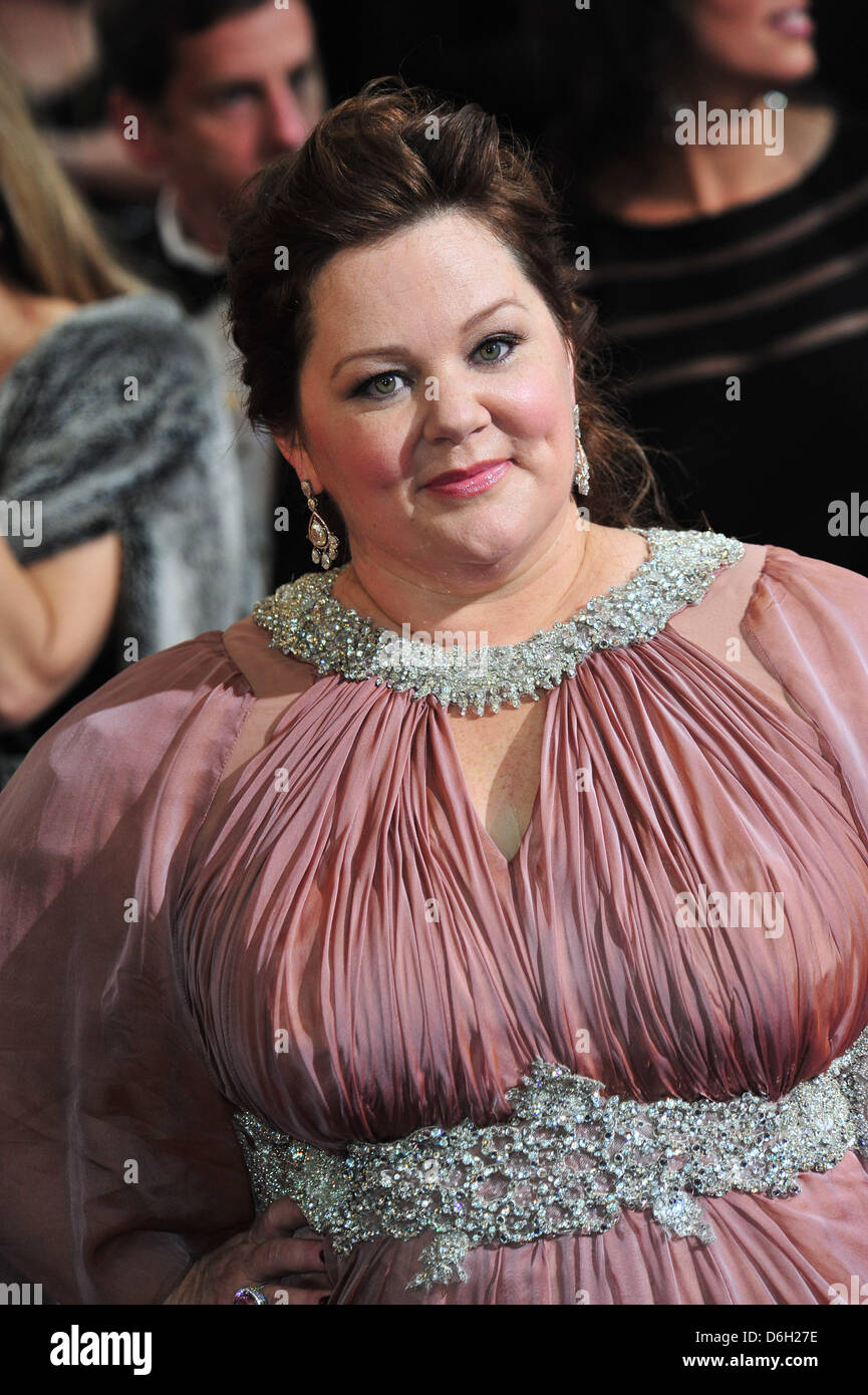 US Actress Melissa McCarthy attends the 84th Annual Academy Awards aka ...