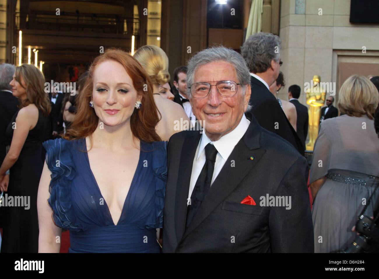 US Singer Tony Bennett and his daughter Antonia Bennett attend the 84th ...