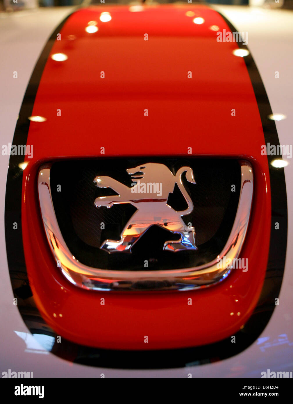 (FILE) An archive photo dated 26 April 2006 shows the Peugeot logo of a ...