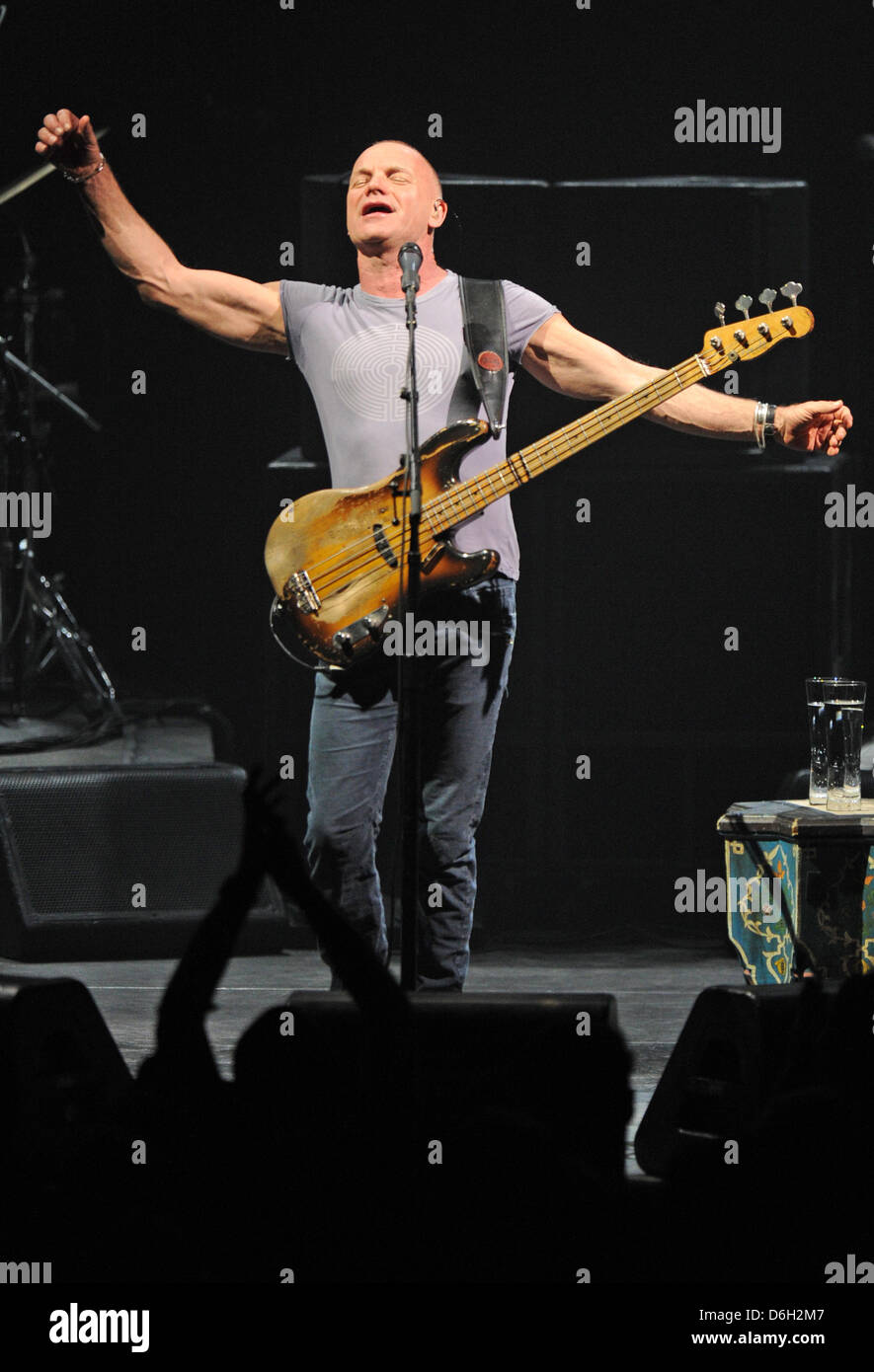 British rock musician Sting (Gordon Matthew Thomas Sumner) performs ...