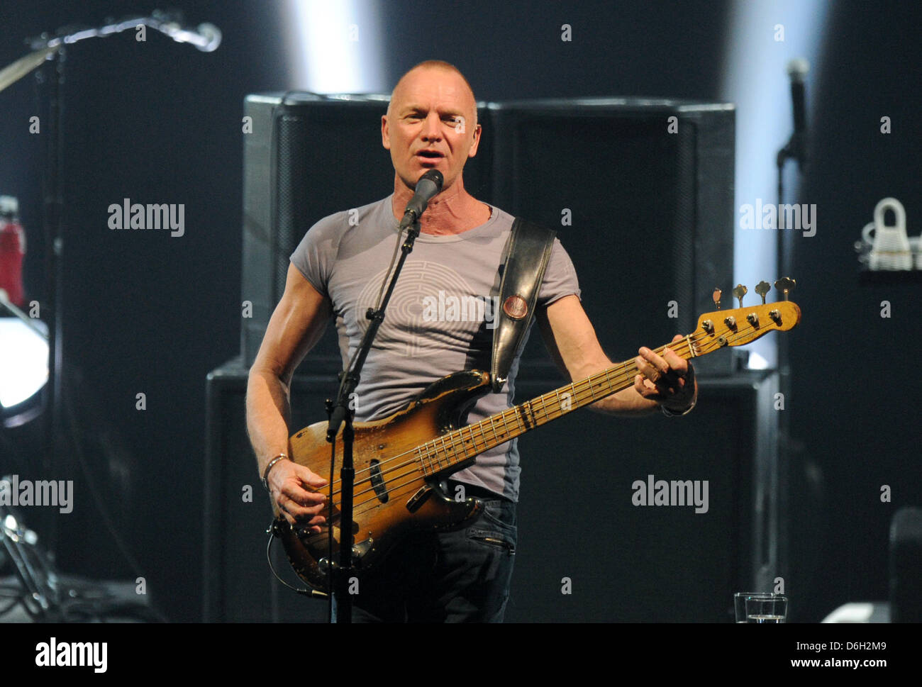 British rock musician Sting (Gordon Matthew Thomas Sumner) performs ...