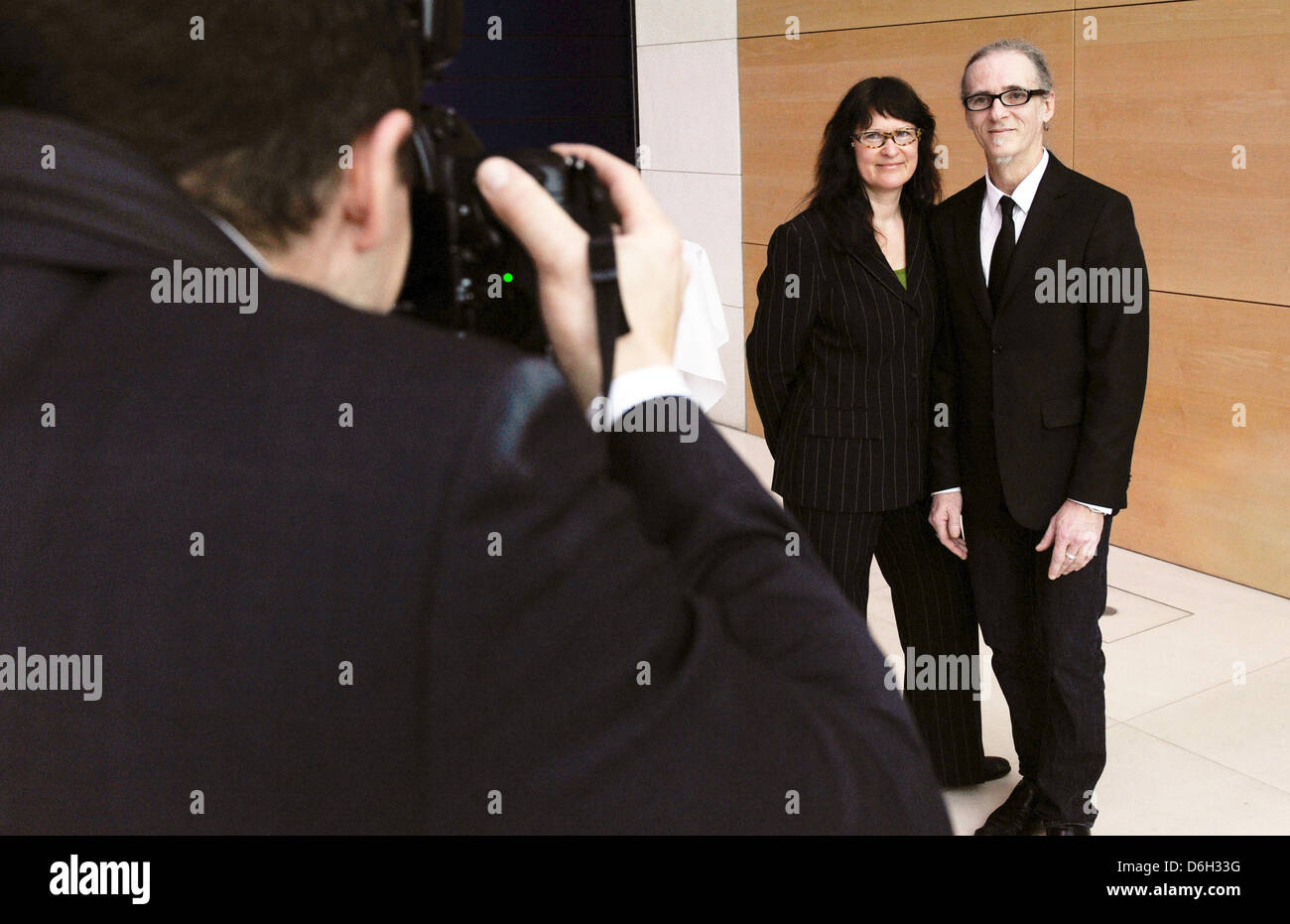 Birgit and Horst Lohmeyer pose for photographers in Berlin, Germany, 29 ...