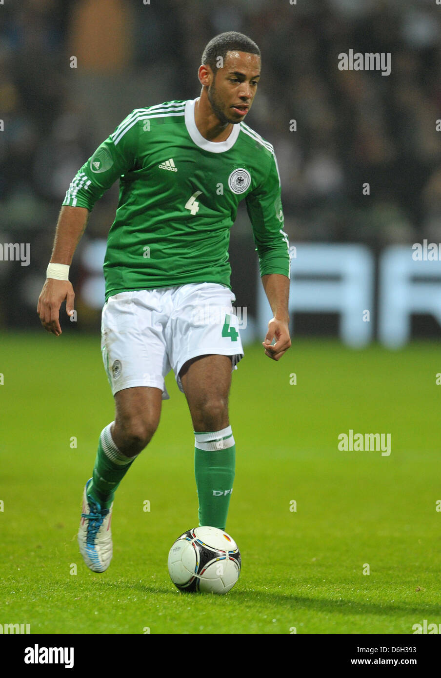 Germany's Dennis Aogo plays the ball during the international friendly ...
