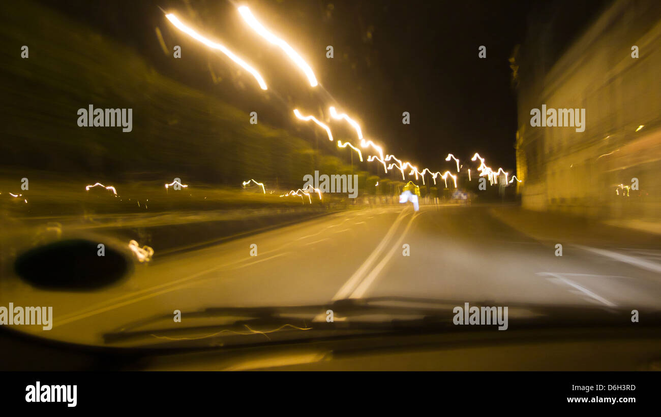 Car lights moving hi-res stock photography and images - Alamy