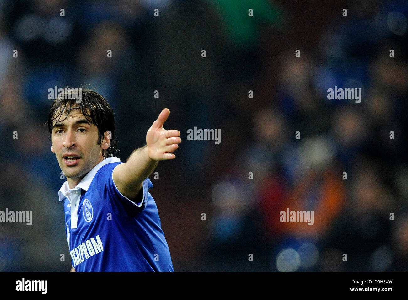 FILE - An archive picture dated 04 December 2011 shows Schalke's Raul ...