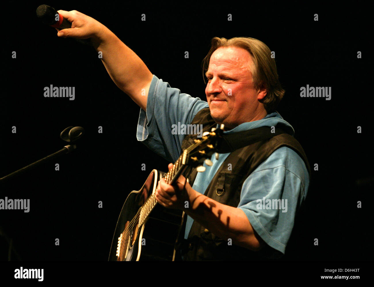 Actor and musician Axel Prahl gives a concert at Luebeck Theatre in ...