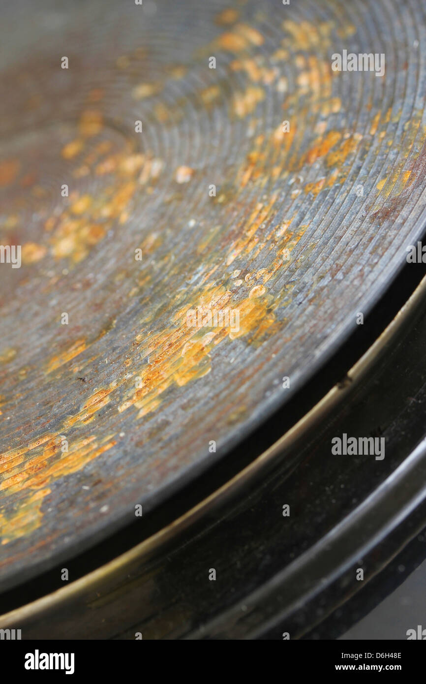 old stove plate Stock Photo - Alamy
