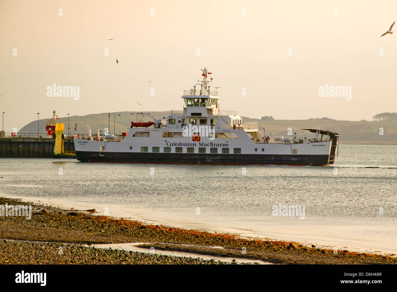 Caledonian MacBrayne RORO Largs Millport ferry Stock Photo - Alamy