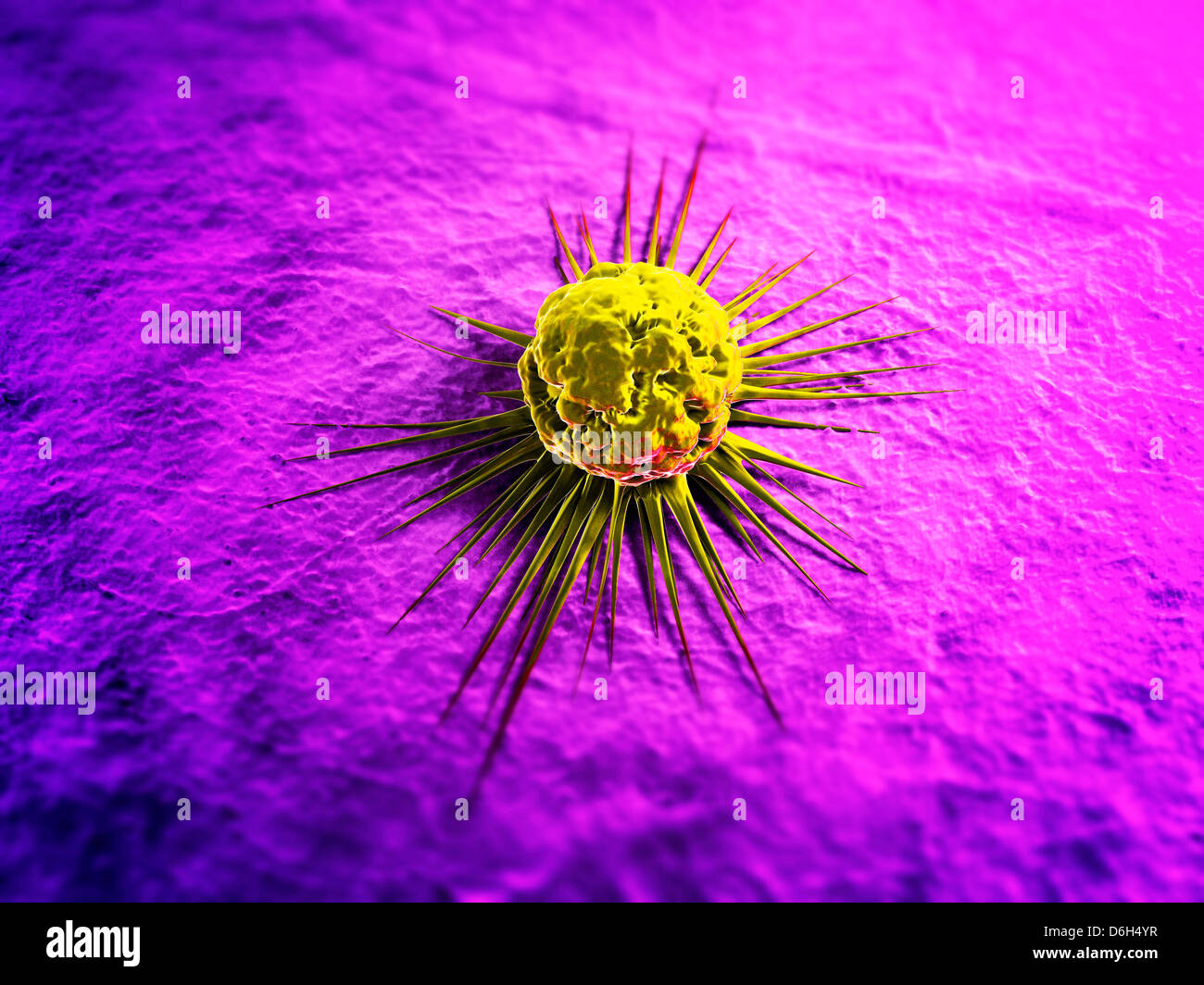 Cancer cell, artwork Stock Photo - Alamy