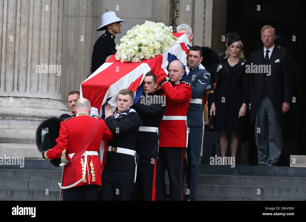 Former British Prime Minister Margaret Thatchers funeral at St Pauls ...