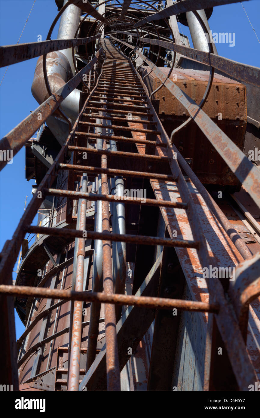 Urbex - Straight, challenging, vertical, scary stairs going very high ...
