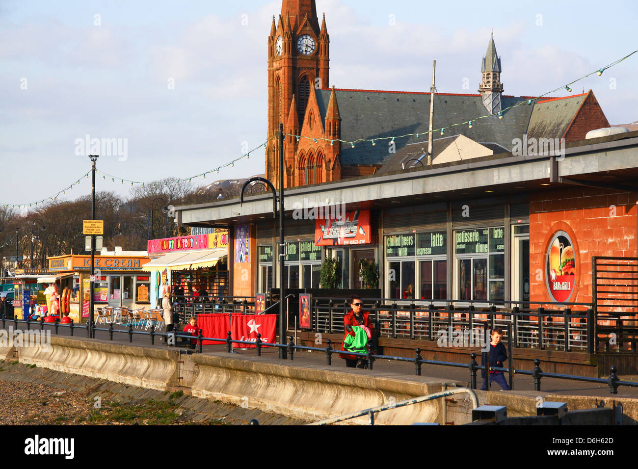 Lanes amusement arcade and bar restaurant Largs Scotland Stock Photo ...