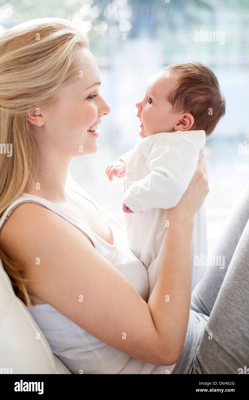 Mother and baby Stock Photo - Alamy
