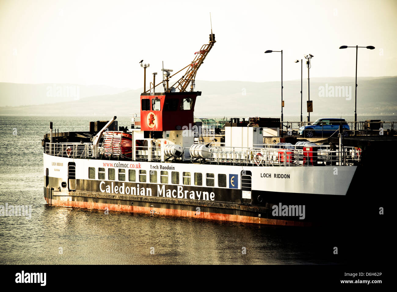 Caledonian MacBrayne RORO Largs Millport ferry Loch Riddon Stock Photo ...