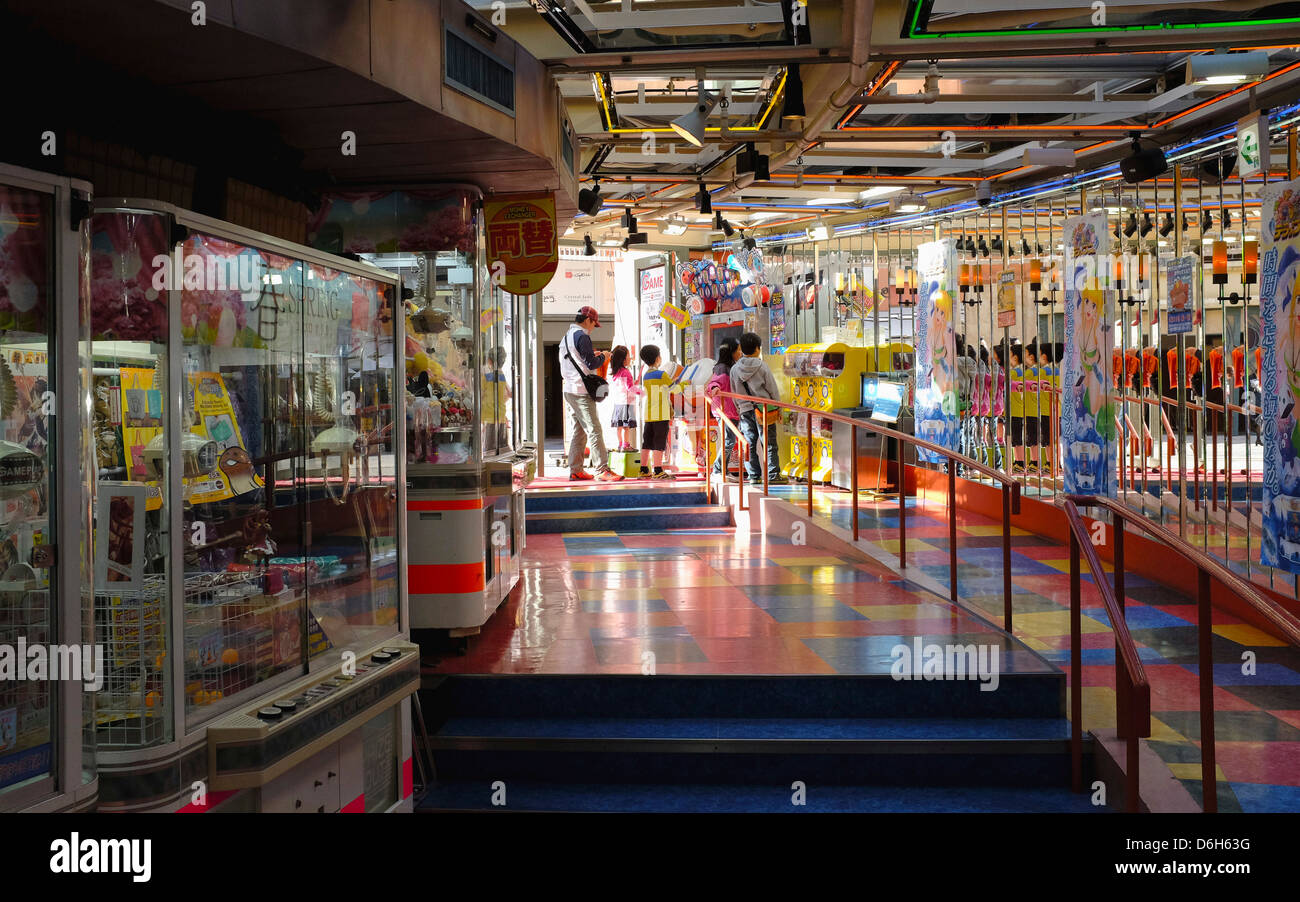 At the arcade entrance Stock Photo - Alamy