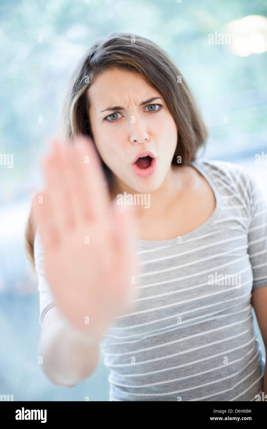 Very angry woman hi-res stock photography and images - Alamy