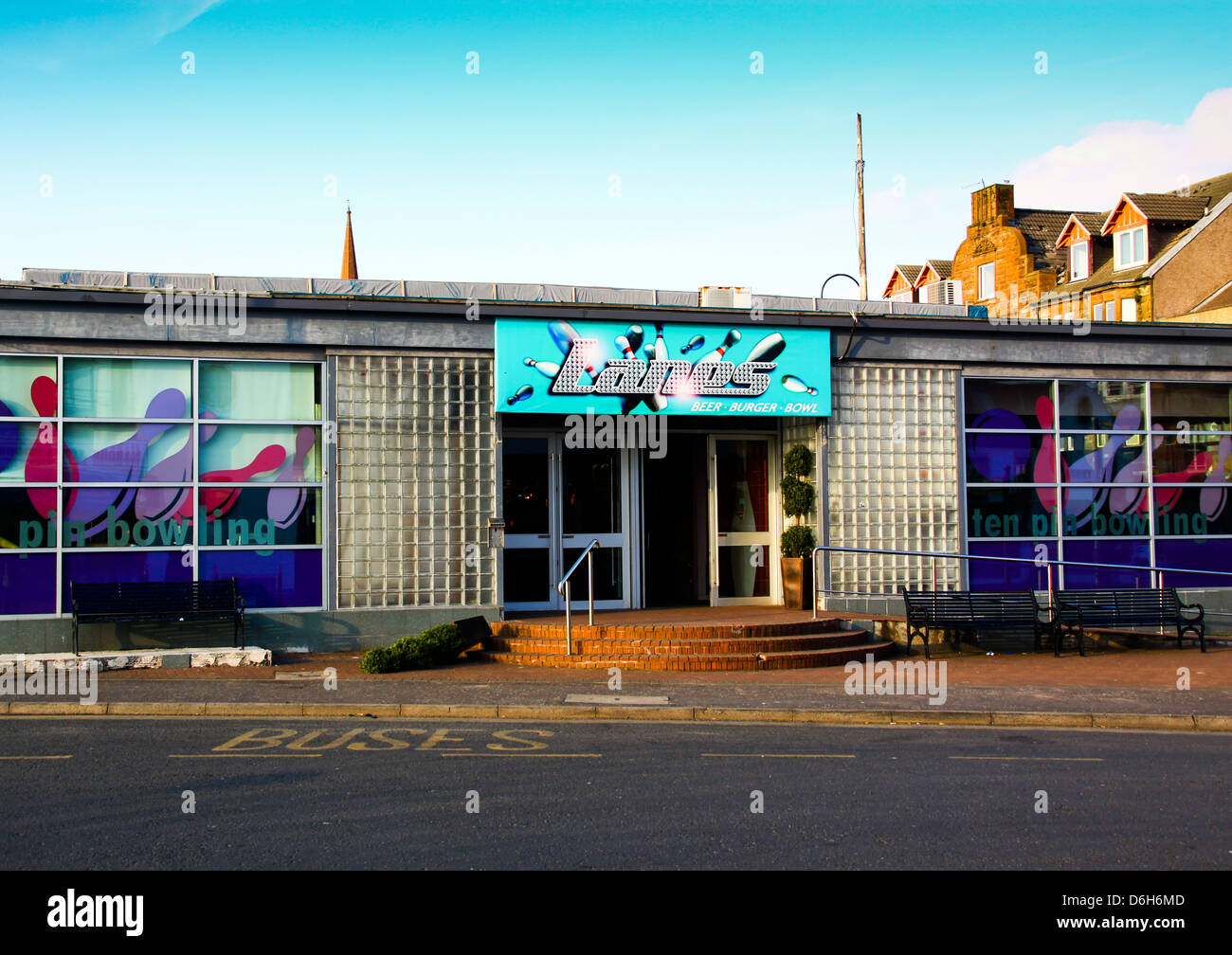 Lanes amusement arcade and bar restaurant Largs Scotland Stock Photo ...