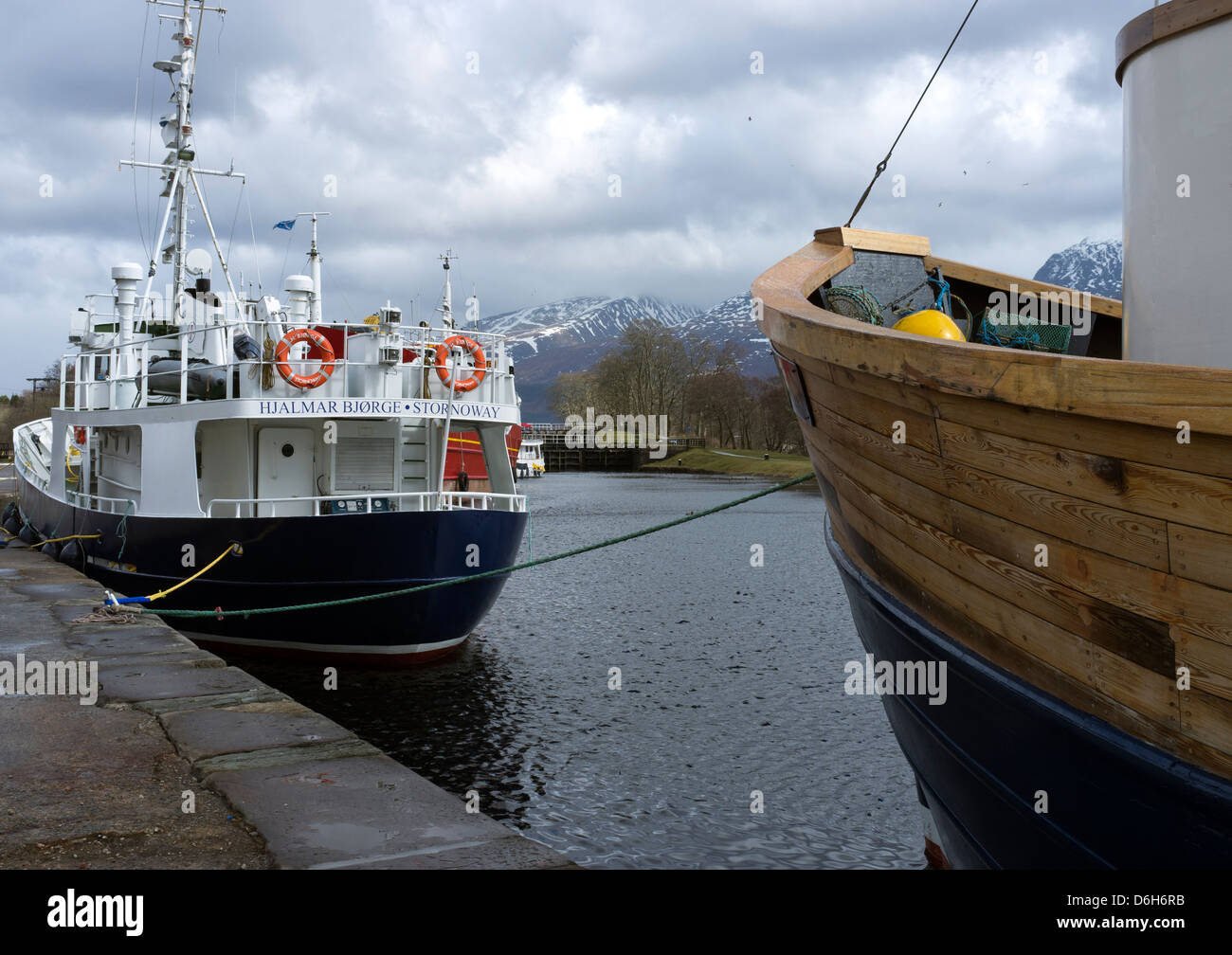 The Hjalmar Bjorge Passenger Cruiser with the Glen Massan Vessel in the ...