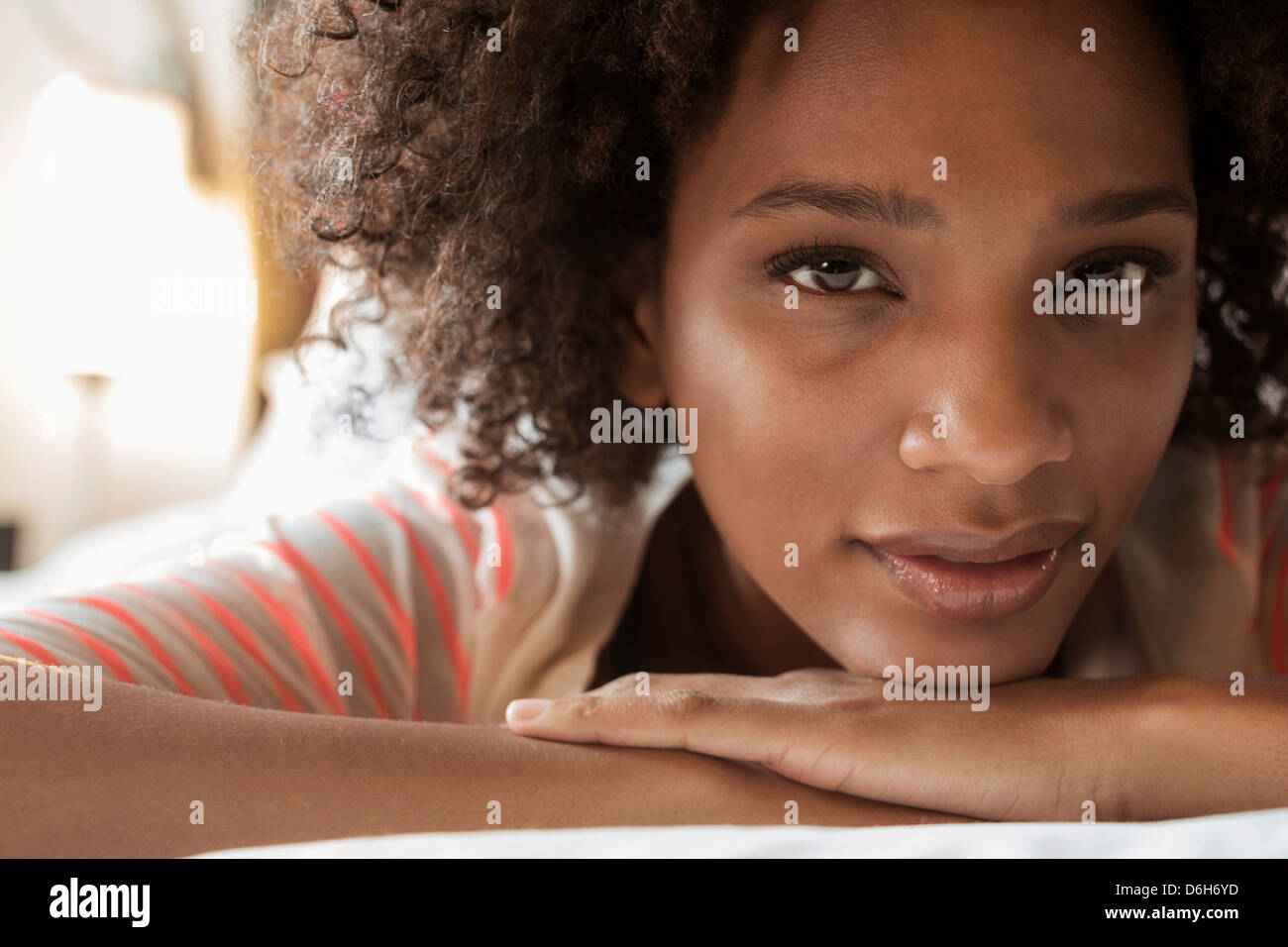 Serious view curl hi-res stock photography and images - Alamy