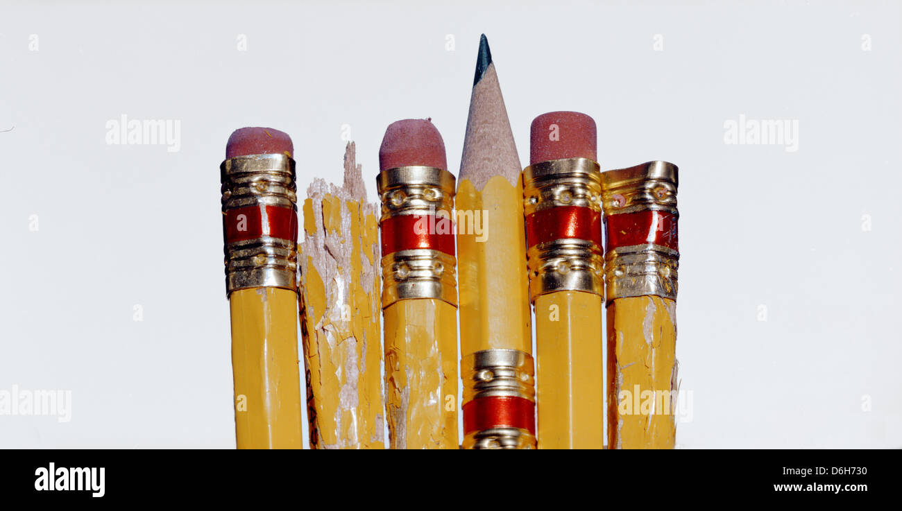 Chewed up pencil hi-res stock photography and images - Alamy