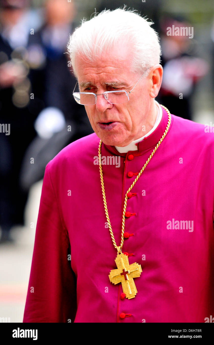 London, UK. April 17th 2013. Bishop Michael Colclough, Canon Pastor of ...