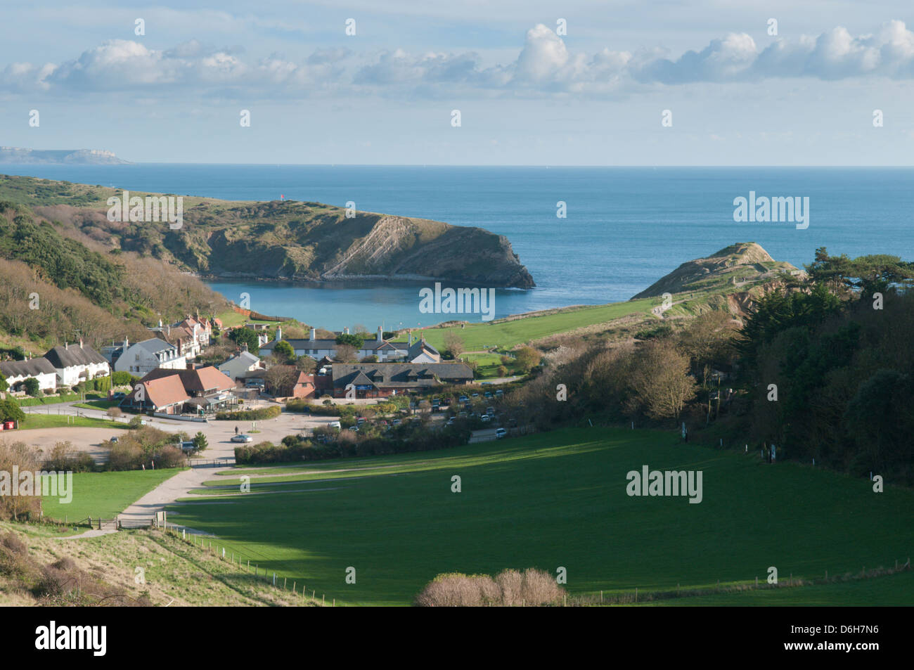 Lulworth cove village hi-res stock photography and images - Alamy
