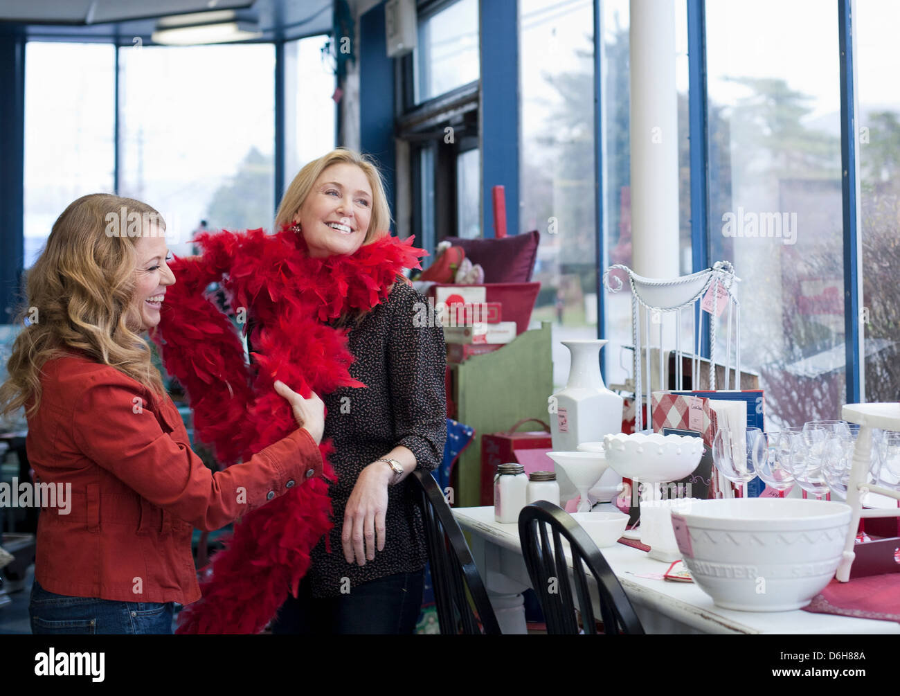 Women in thrift shop hi-res stock photography and images - Alamy