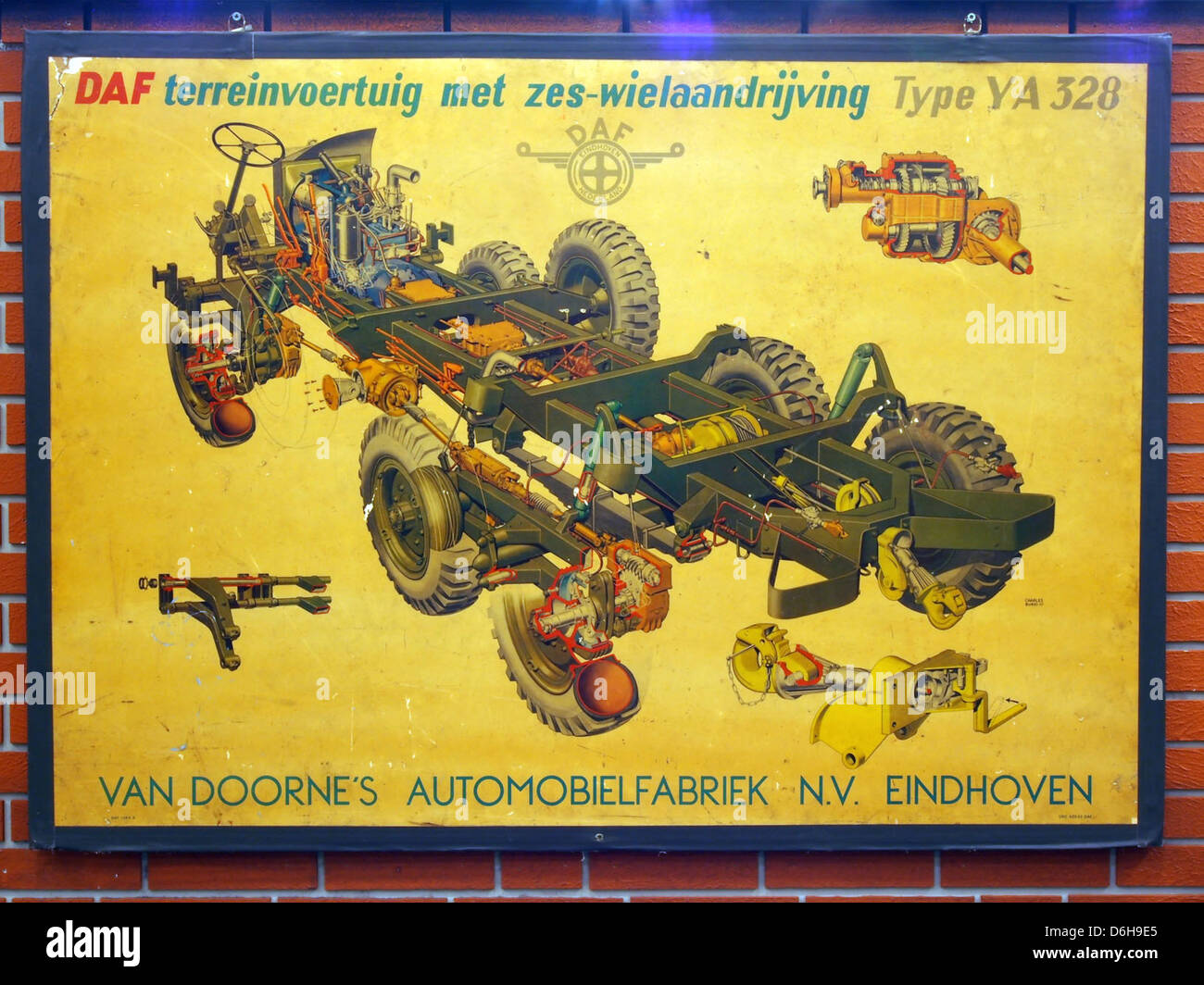 The DAF YA 328 is a six-wheel drive military vehicle used by the Dutch ...