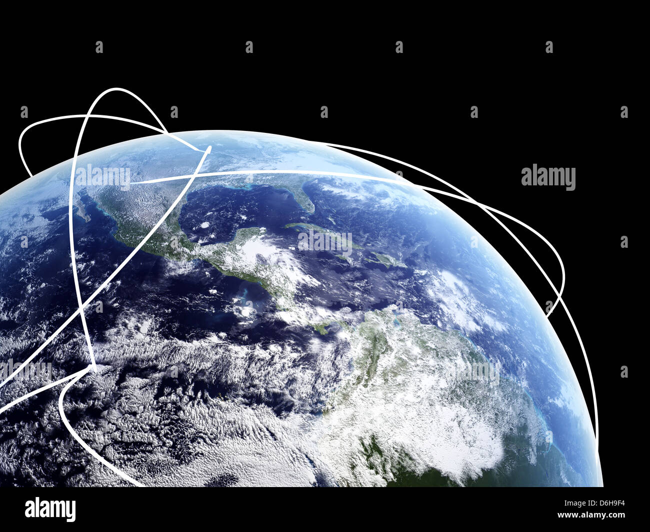 Global communications. 3D rendered Illustration Stock Photo - Alamy