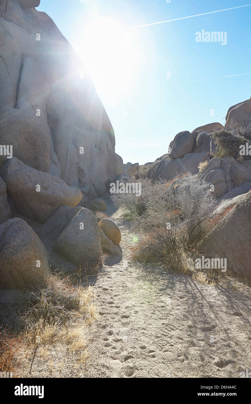 Rock formations in dry rural landscape Stock Photo - Alamy