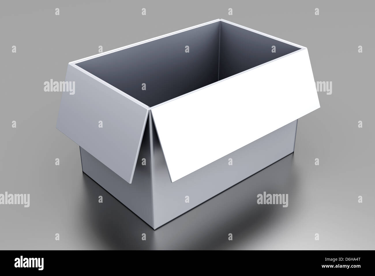A simple box. 3D rendered Illustration Stock Photo - Alamy