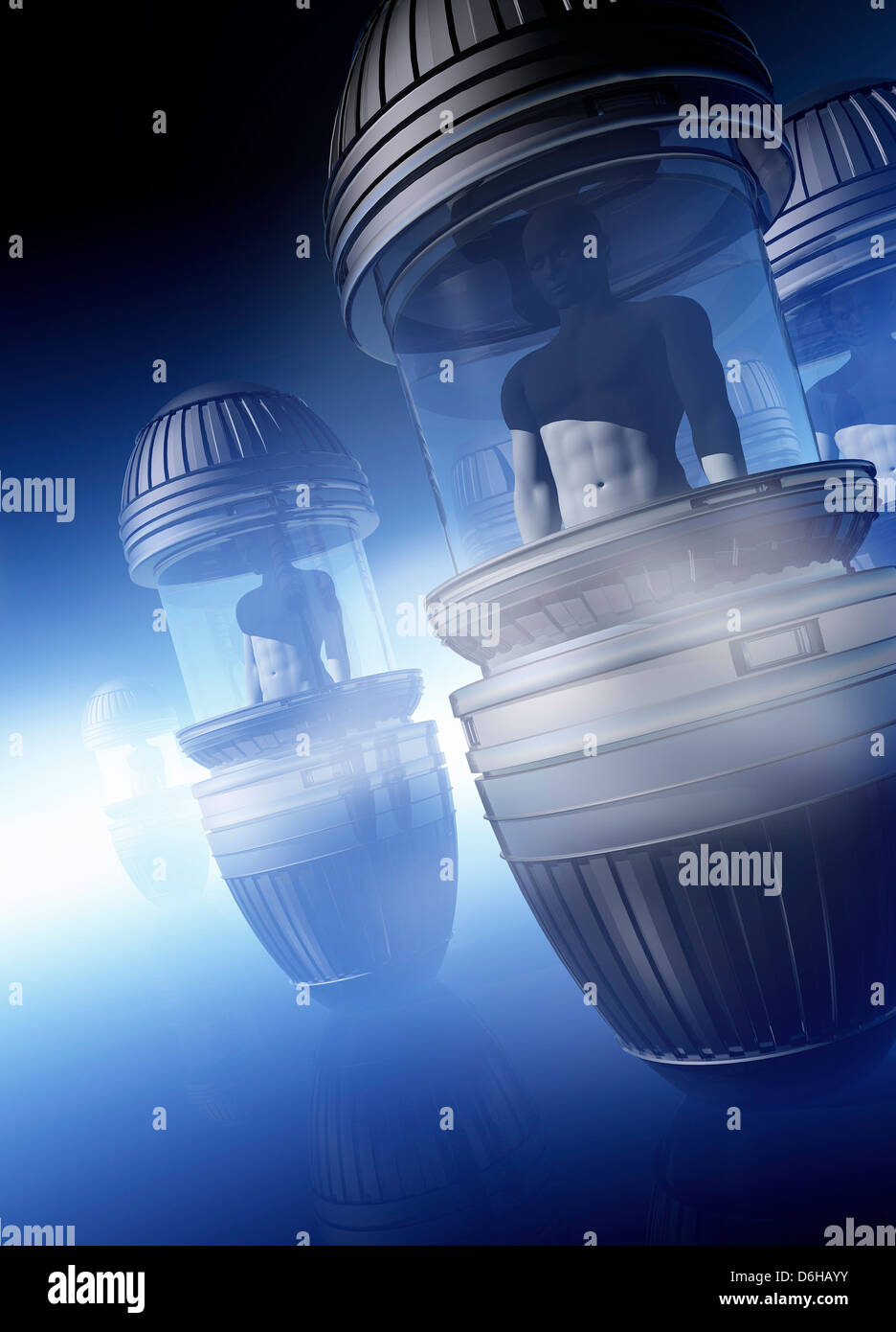 Human cloning, conceptual artwork Stock Photo - Alamy