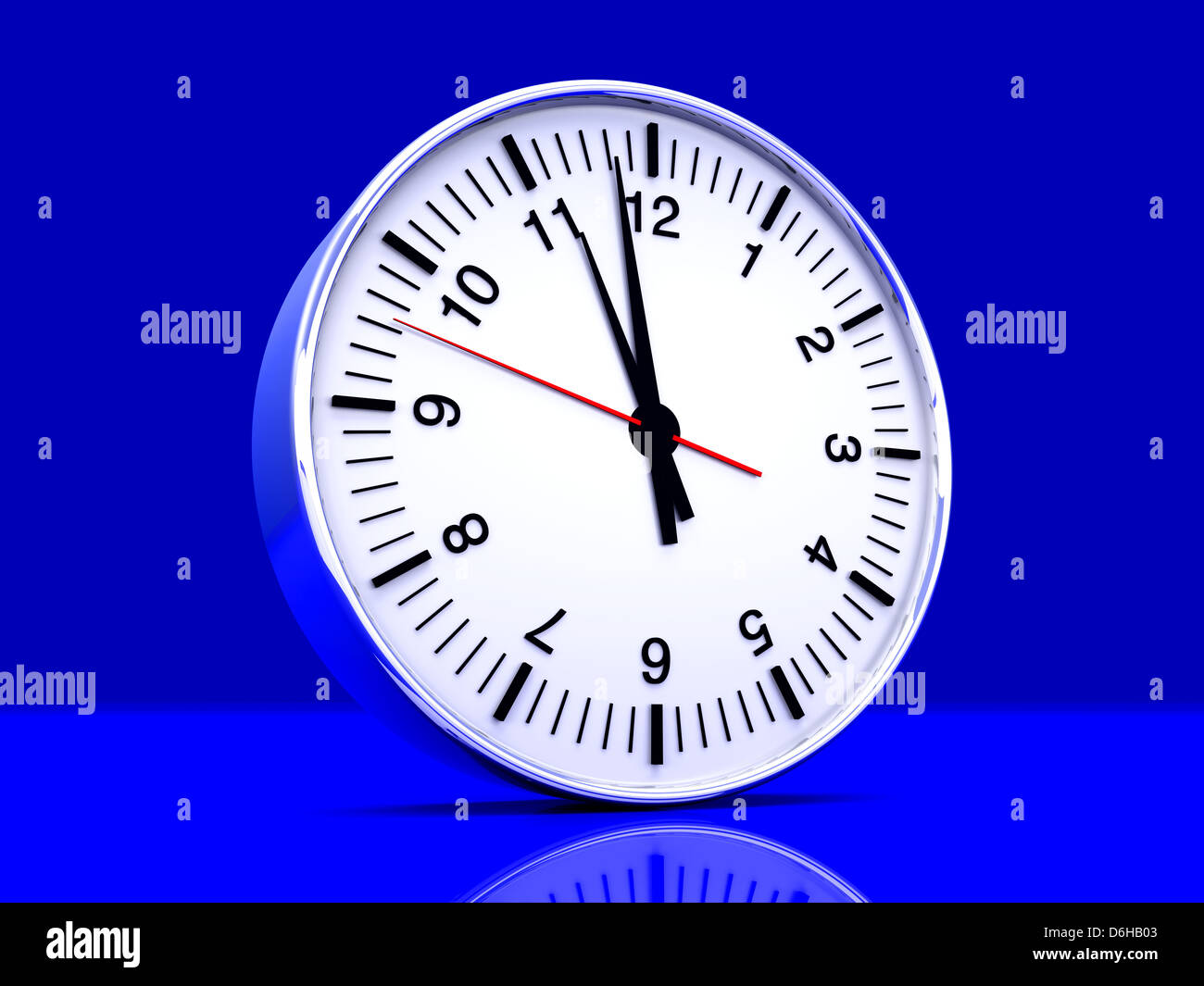 A Clock. 3D rendered Illustration Stock Photo - Alamy